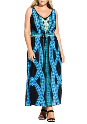City Chic Plus Size Riot Maxi Dress | belk