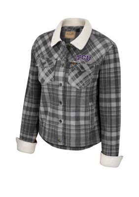 Wrangler® NCAA TCU Horned Frogs Plaid Fleece Jacket | belk