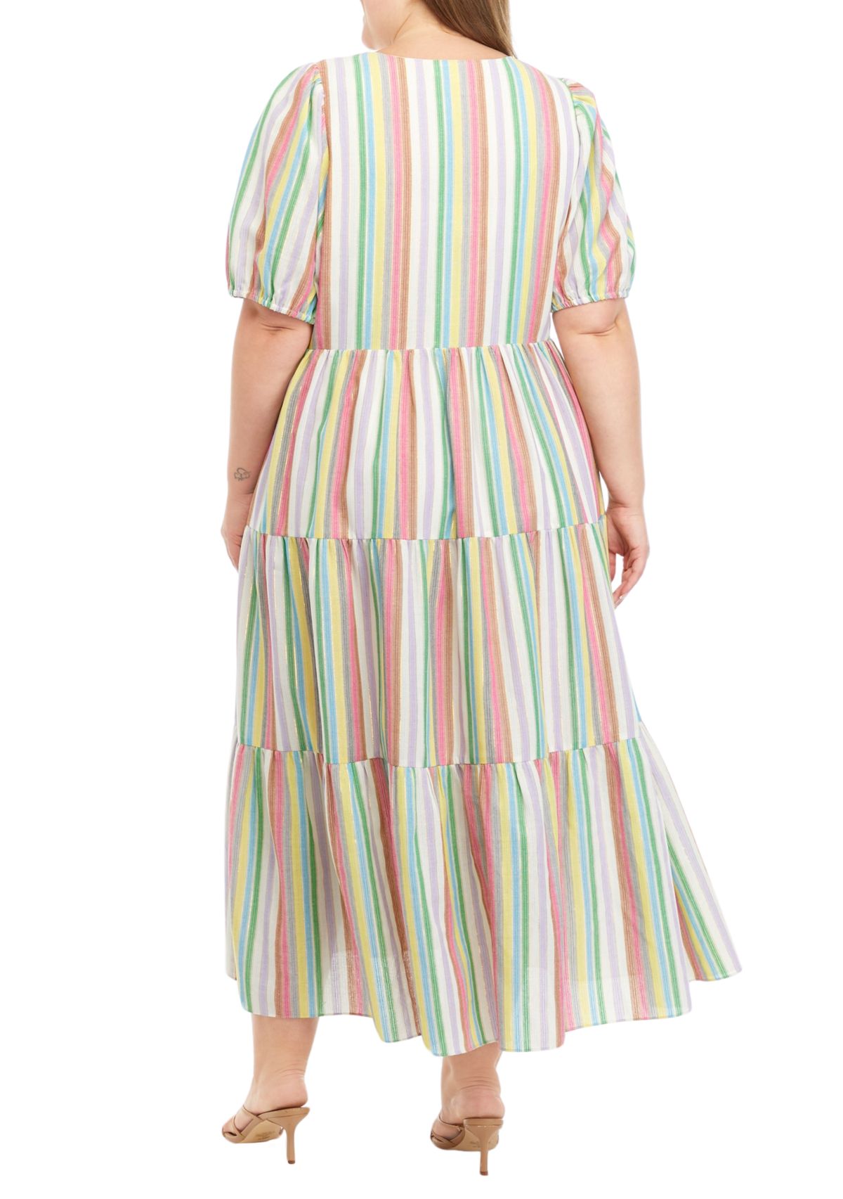 ENGLISH FACTORY Plus Size Striped Maxi Dress | Belk