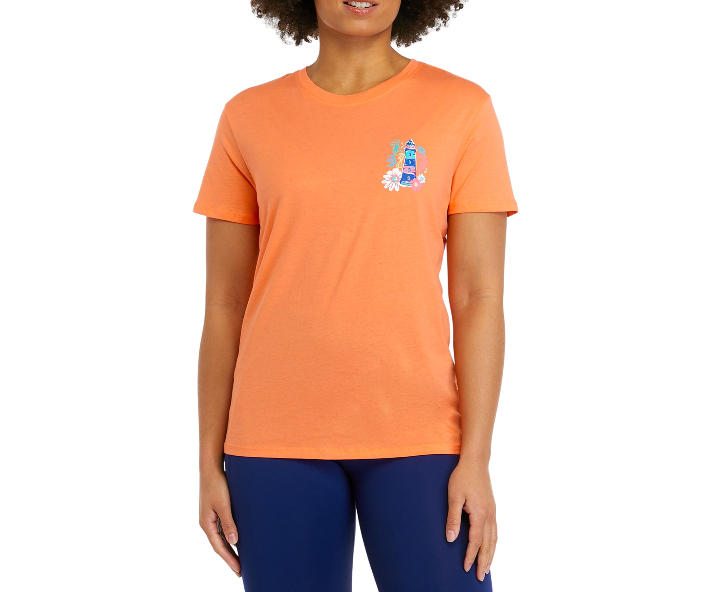 Benny & Belle Juniors' Short Sleeve Shine Bright Light House Graphic T ...