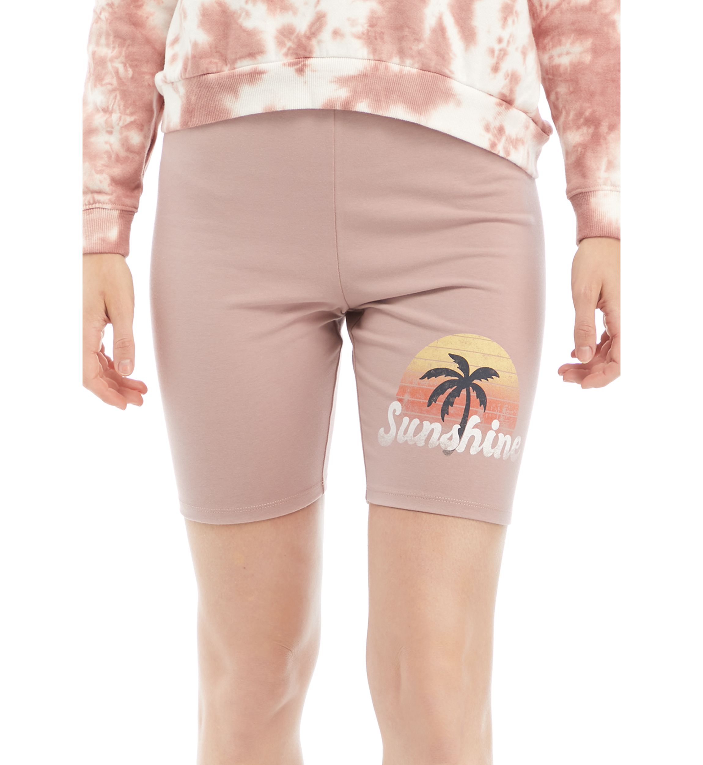 Cold Crush Junior's Hello Sunshine High Rise Bike Shorts | Belk