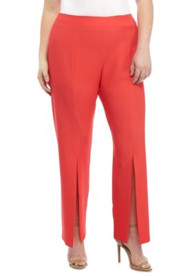 Madison Plus Size Front Slit Long Pant | belk