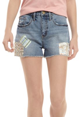 Wonderly Junior's Patchwork Denim Shorts | belk