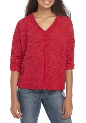Wonderly Chunky V-Neck Pullover Sweater | belk