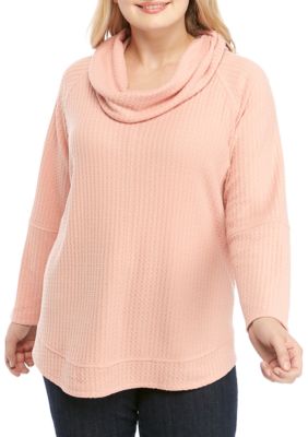 Cupio Plus Size Dream Soft Cowl Neck Sweater | belk