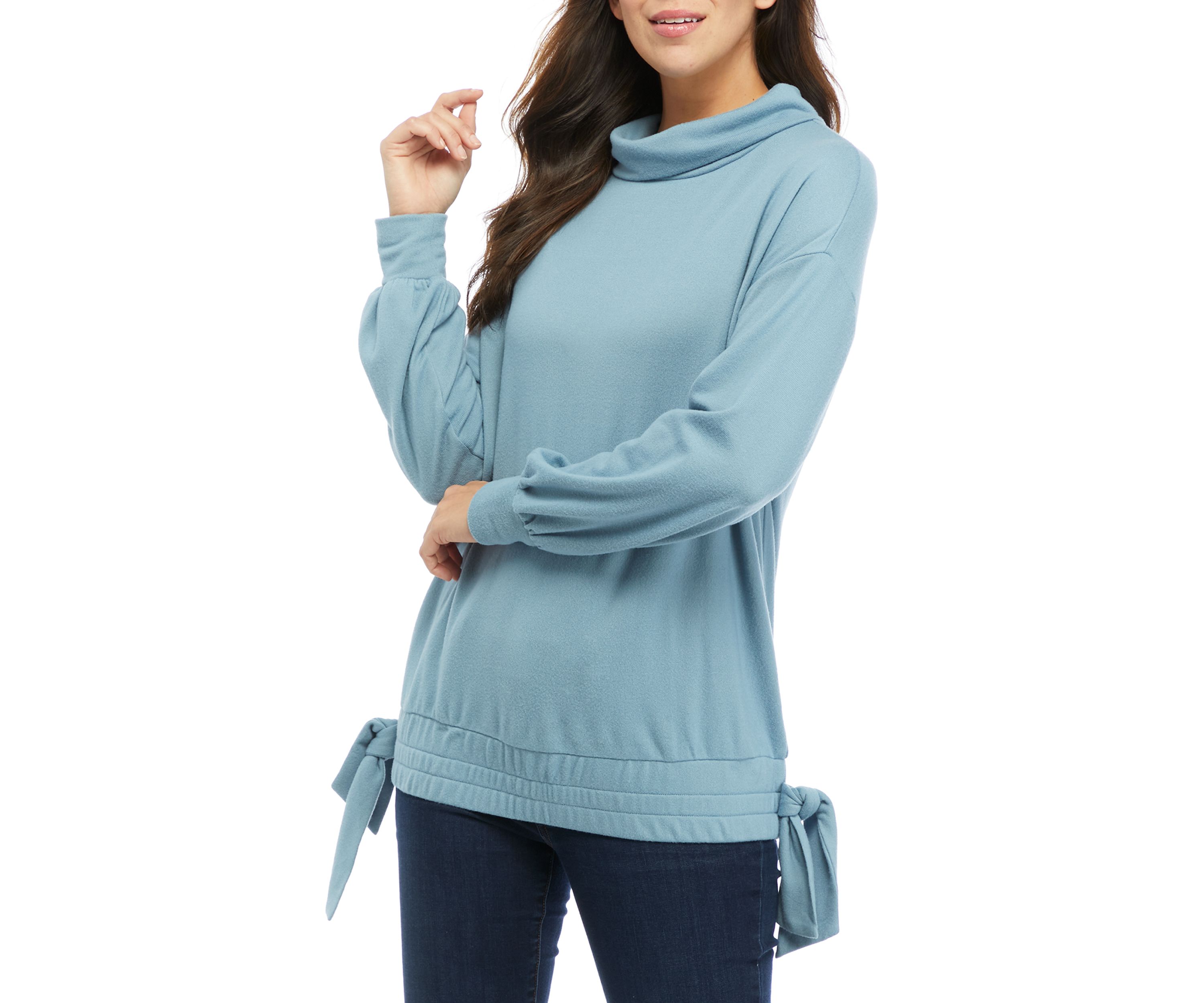 Cupio Women's Drop Shoulder Oversized Funnel Neck Pullover | Belk