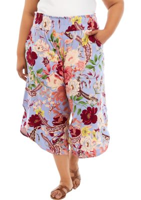 Cupio Plus Size Genie Printed Pants | Belk