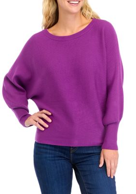 Cupio Women's Button Back Puff Sleeve Sweater | belk