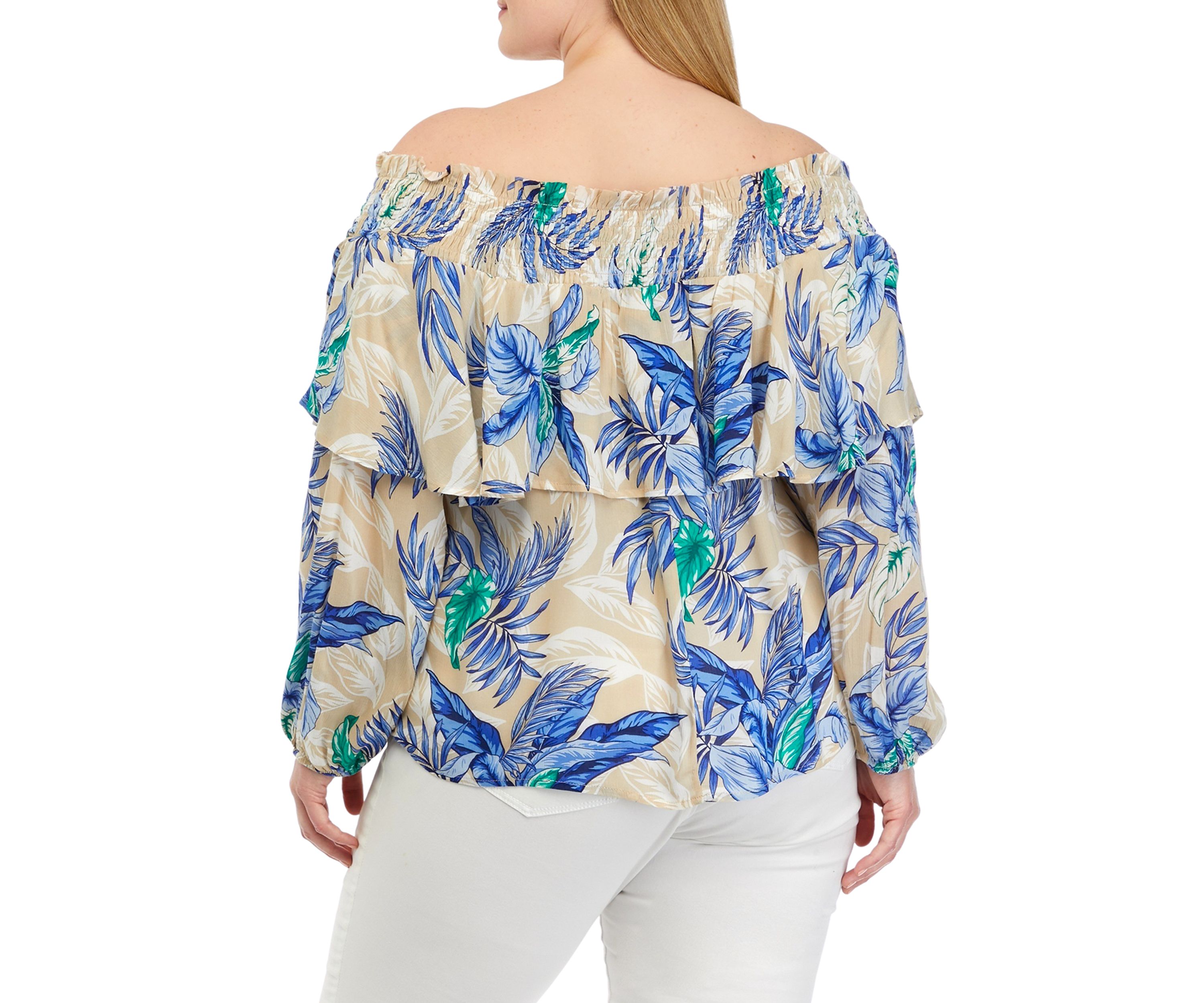 Cupio Plus Size Printed Blouse | Belk