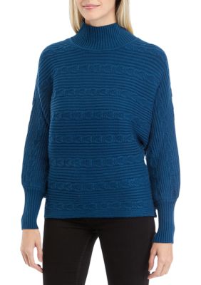 Cupio Women's High Mock Neck Knit Sweater | belk