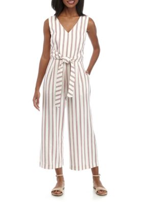 Madison Sleeveless Stripe Jumpsuit | belk