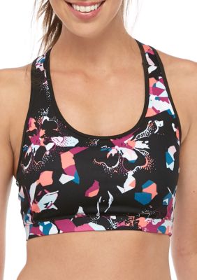 Zelos Printed Performance Sports Bra Belk