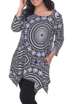 White Mark Plus Size Maji Tunic | Belk