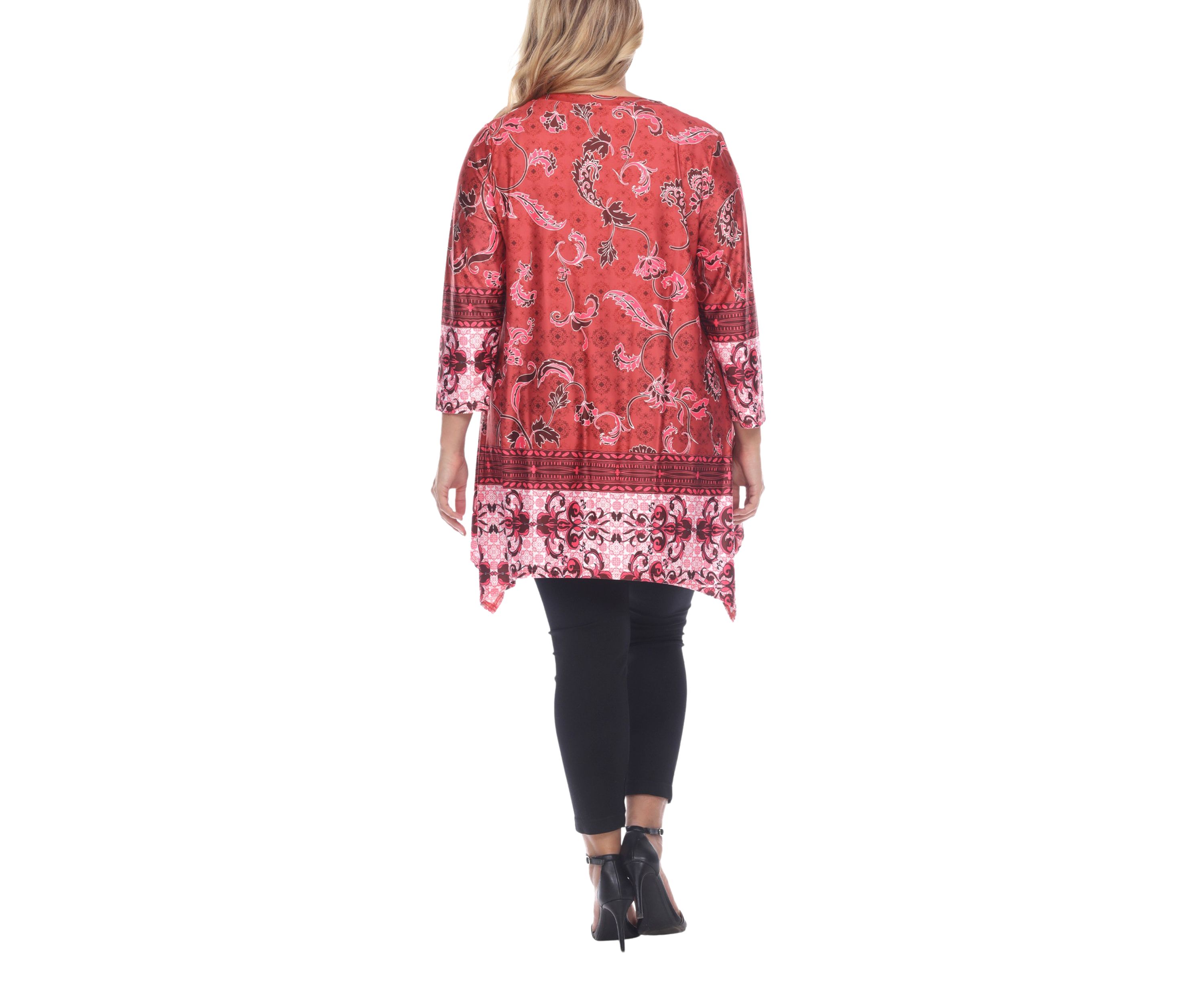 White Mark Plus Size Victorian Tunic | Belk