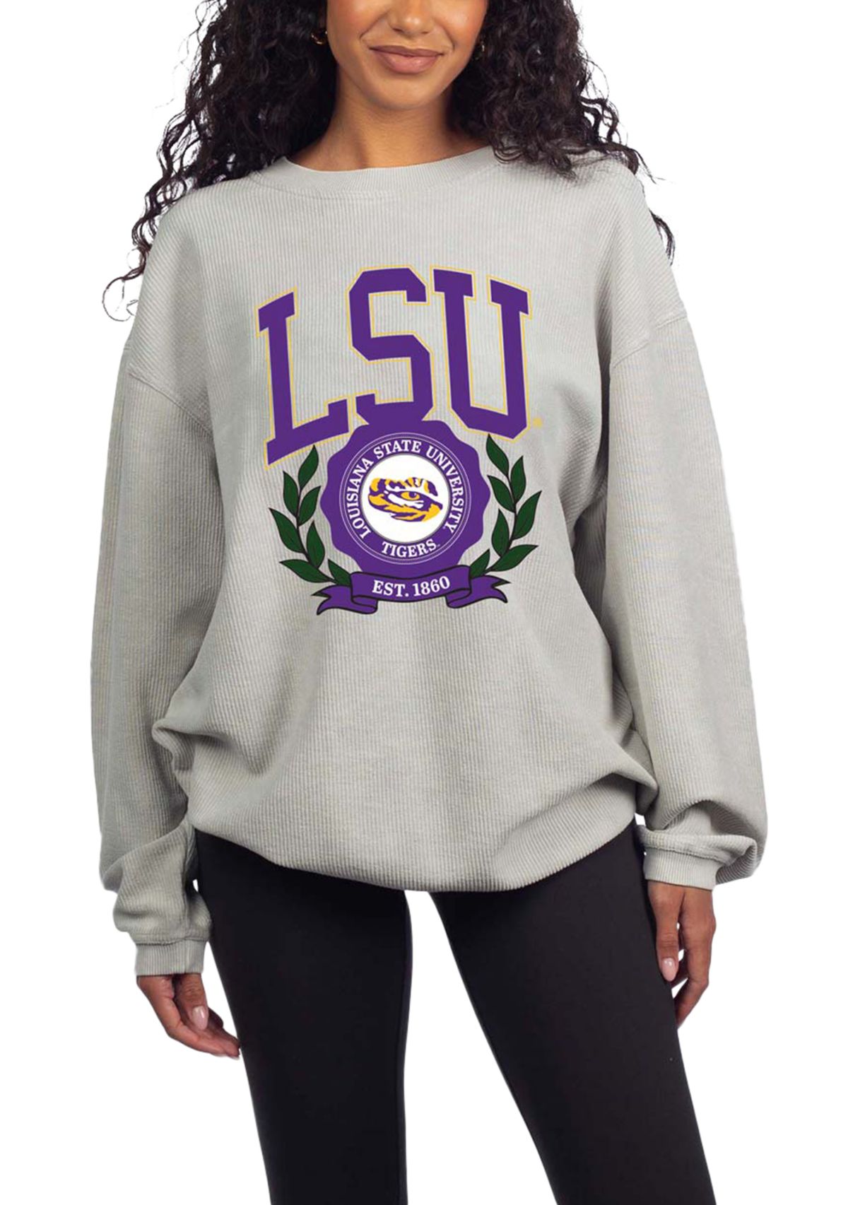 UG Apparel NCAA LSU Tigers Drop Shoulder Graphic Crew Pullover | Belk