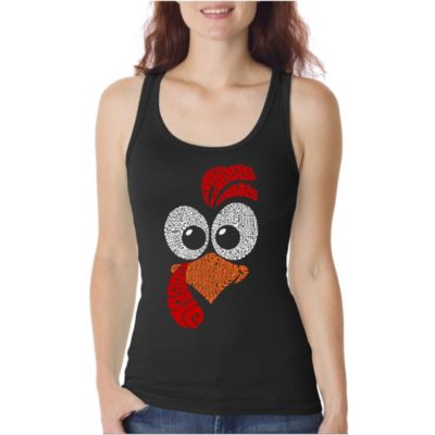 LA Pop Art Turkey Face - Women's Word Art Tank Top | belk