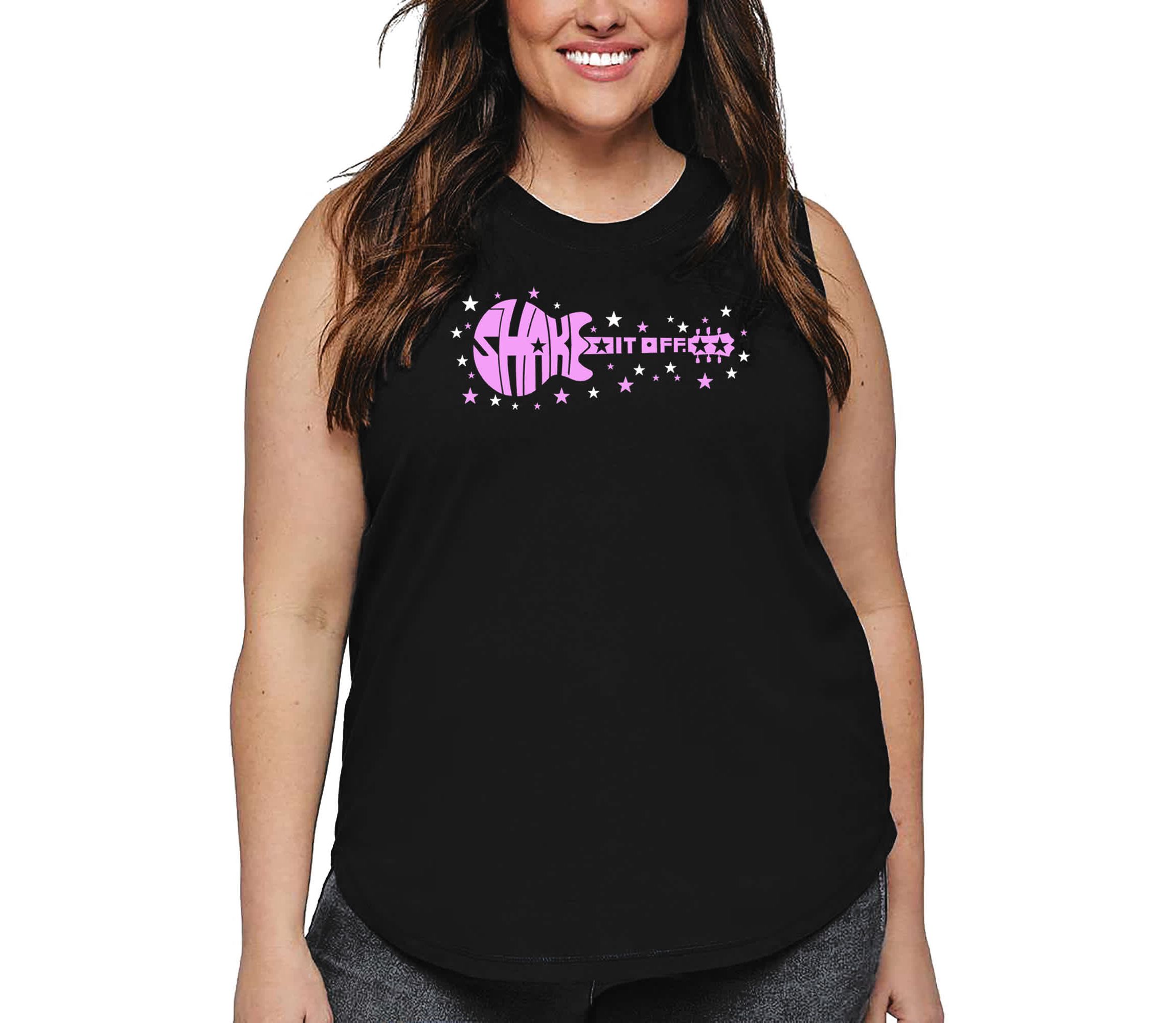 LA Pop Art Shake it Off - Women's Plus Size Word Art Tank Top | Belk