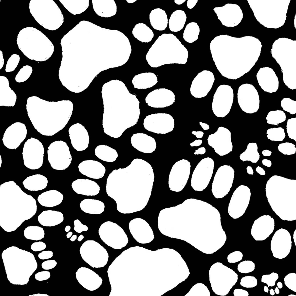 LA Pop Art Women's Plus Size Word Art Tank Top - Paw Prints Heart | Belk