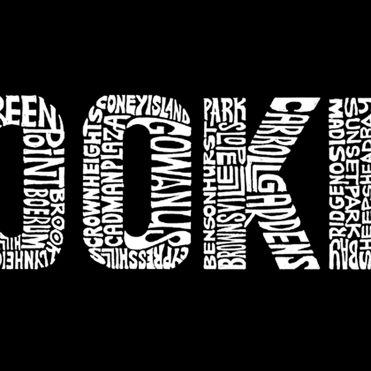 LA Pop Art Women's Plus Size Word Art Tank Top - BROOKLYN NEIGHBORHOODS ...