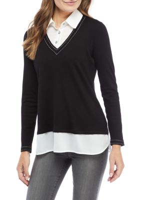 Crown & Ivy™ Women's Pullover Sweater Cape | belk