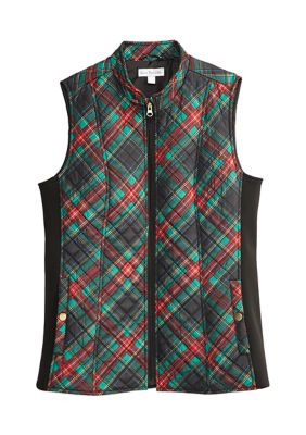 Kim Rogers® Women's Print Zip Puffer Vest | belk