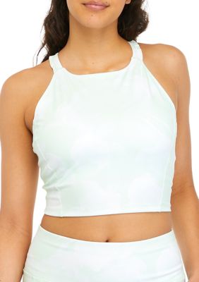 Body & Sol Ruffle Longline Sports Bra | Belk