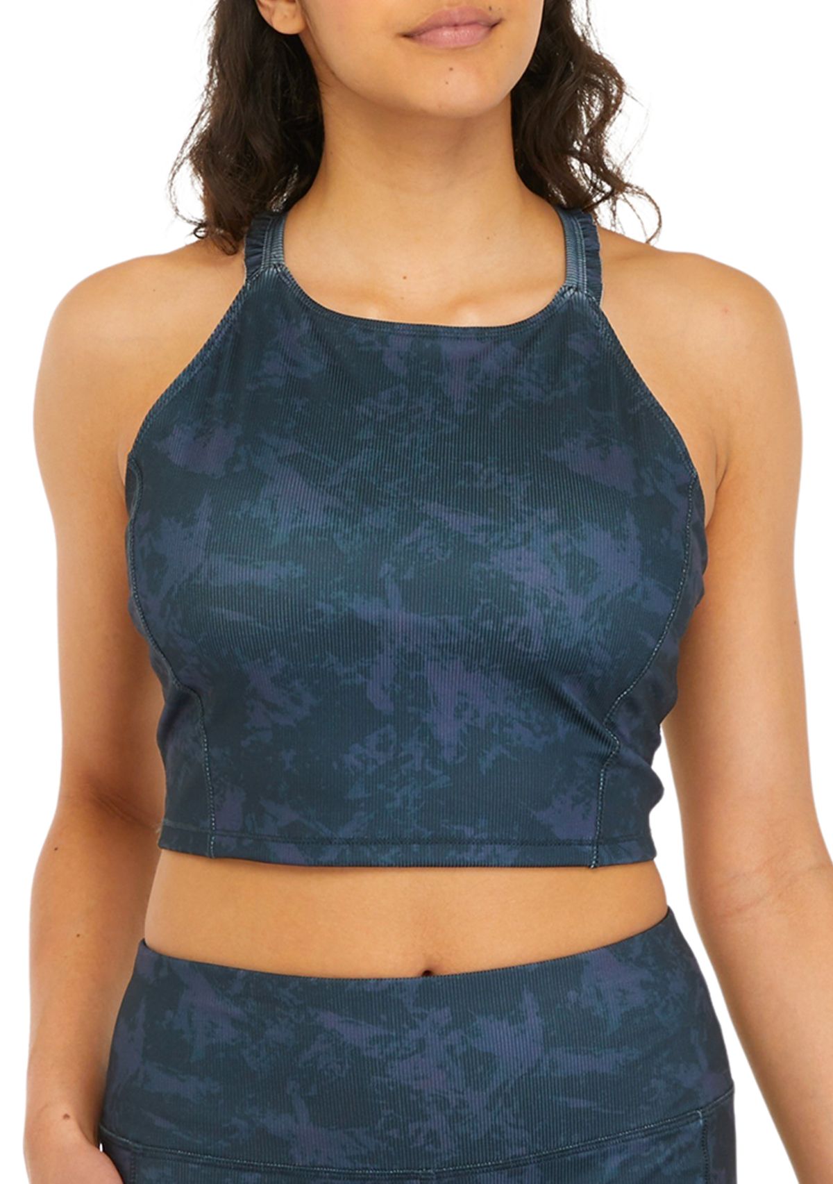 Body & Sol Ribbed Longline Bra | Belk