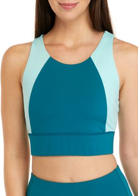 ZELOS Medium Impact Color Block Sports Bra | belk