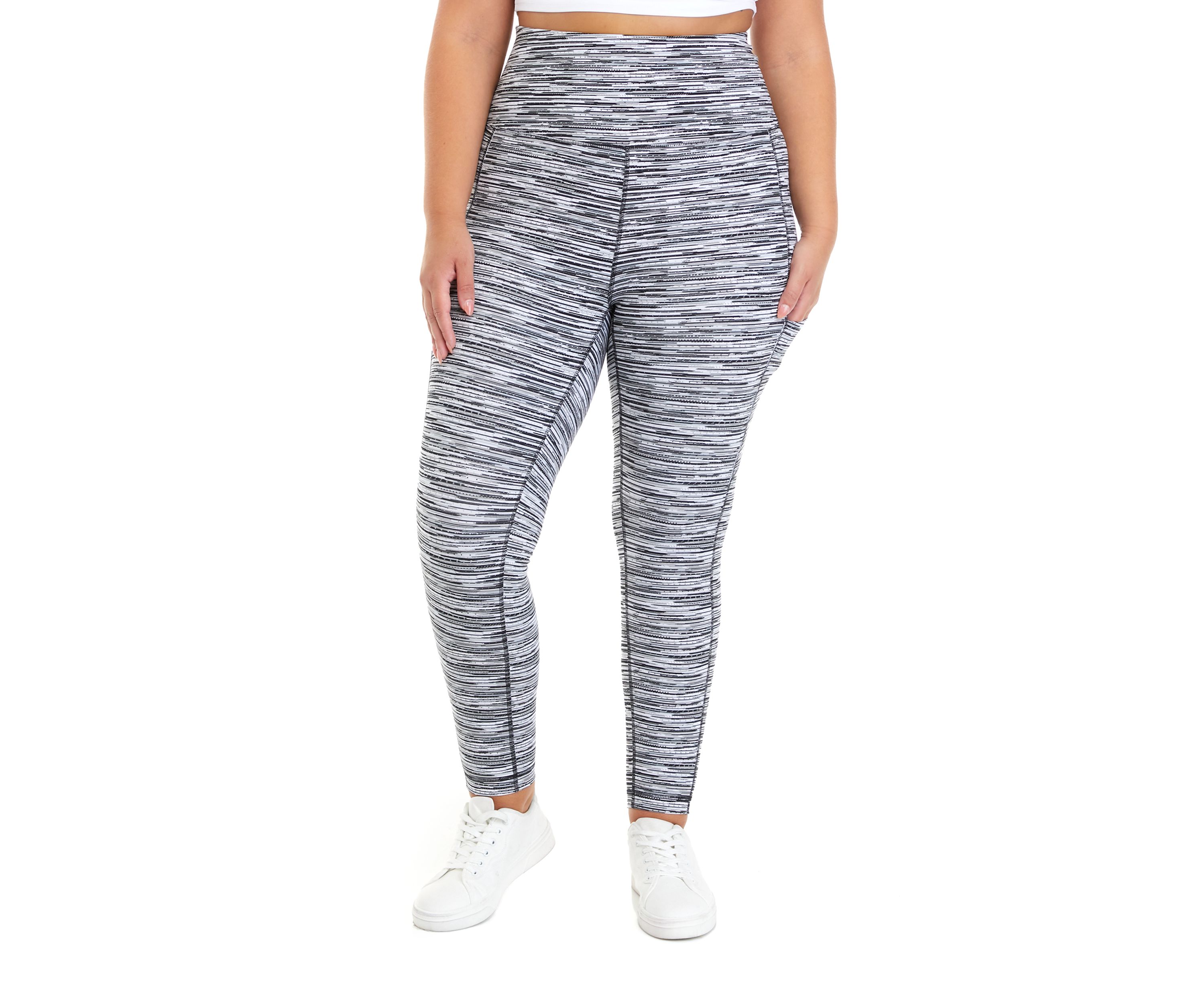 ZELOS Plus Size Medium Impact High Waisted 7/8 Leggings | Belk