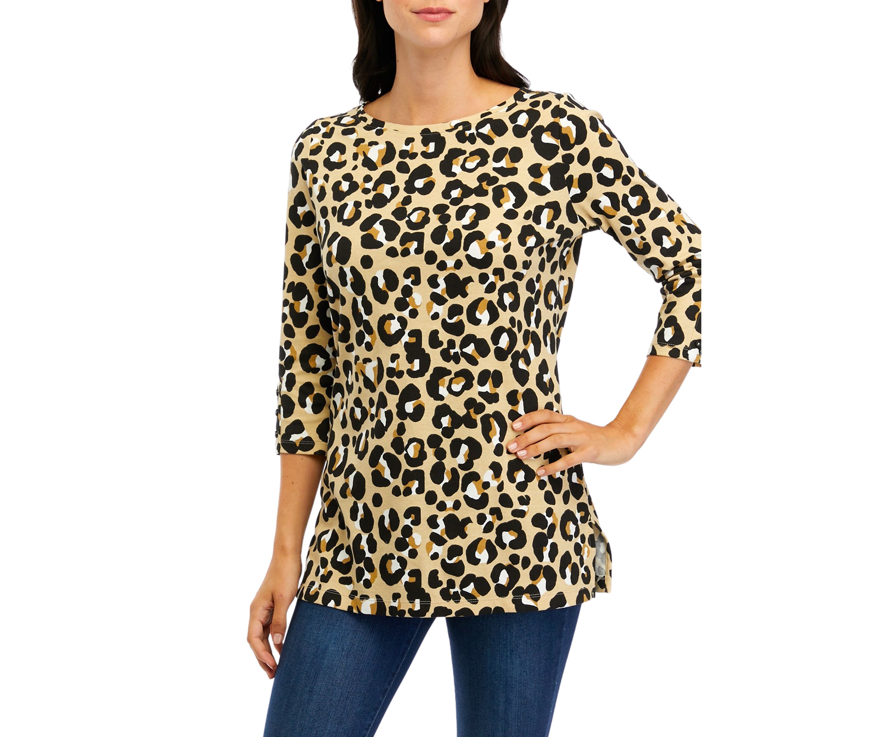 Kim Rogers® Women's 3/4 Sleeve Printed Tunic Top | Belk