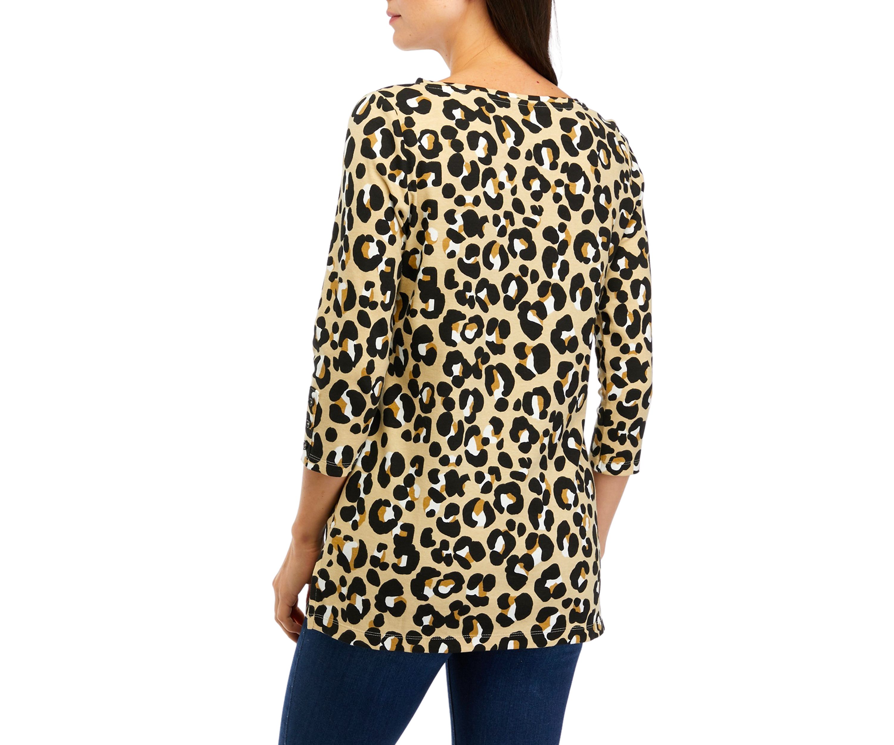 Kim Rogers® Women's 3/4 Sleeve Printed Tunic Top | Belk