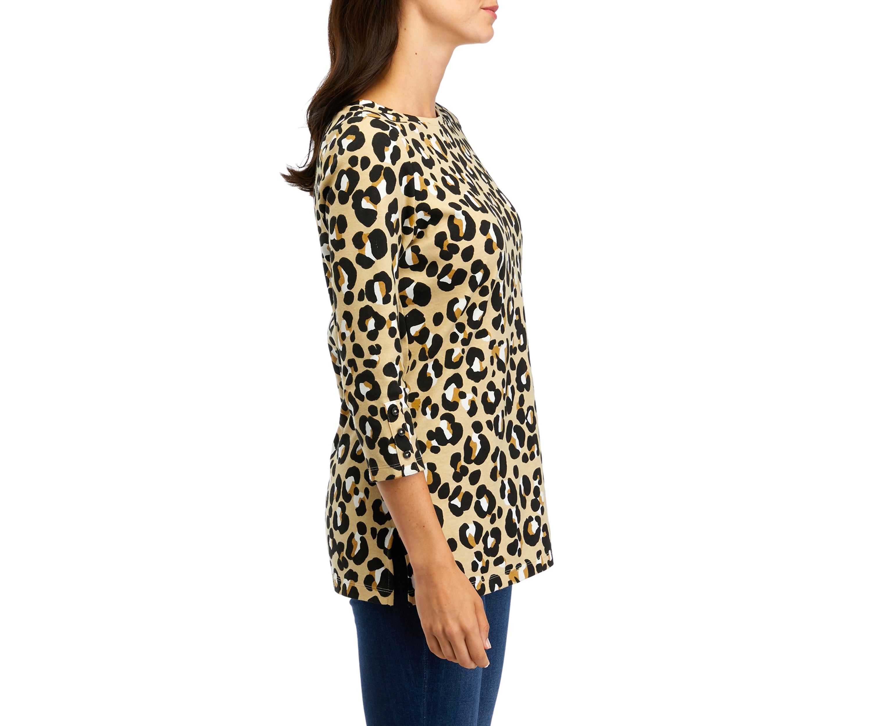 Kim Rogers® Women's 3/4 Sleeve Printed Tunic Top | Belk