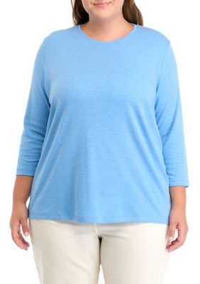 Kim Rogers® Plus Size Heather Knit Top | Belk