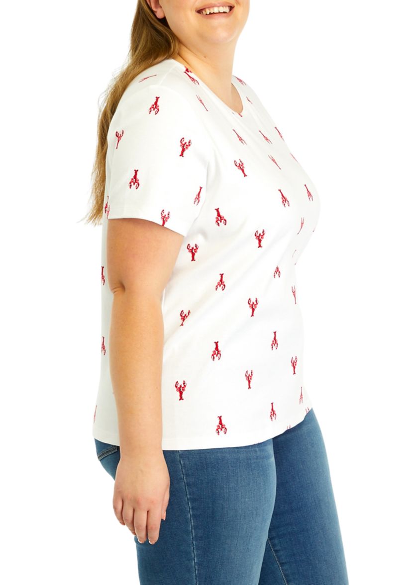 Kim Rogers® Plus Size Printed Top | Belk