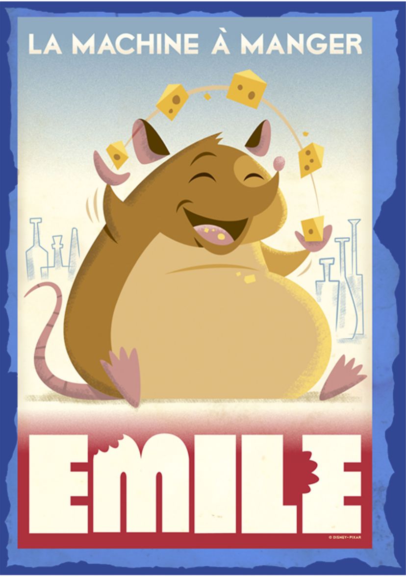 Ratatouille Eating Machine Emile Poster Graphic T-Shirt | Belk