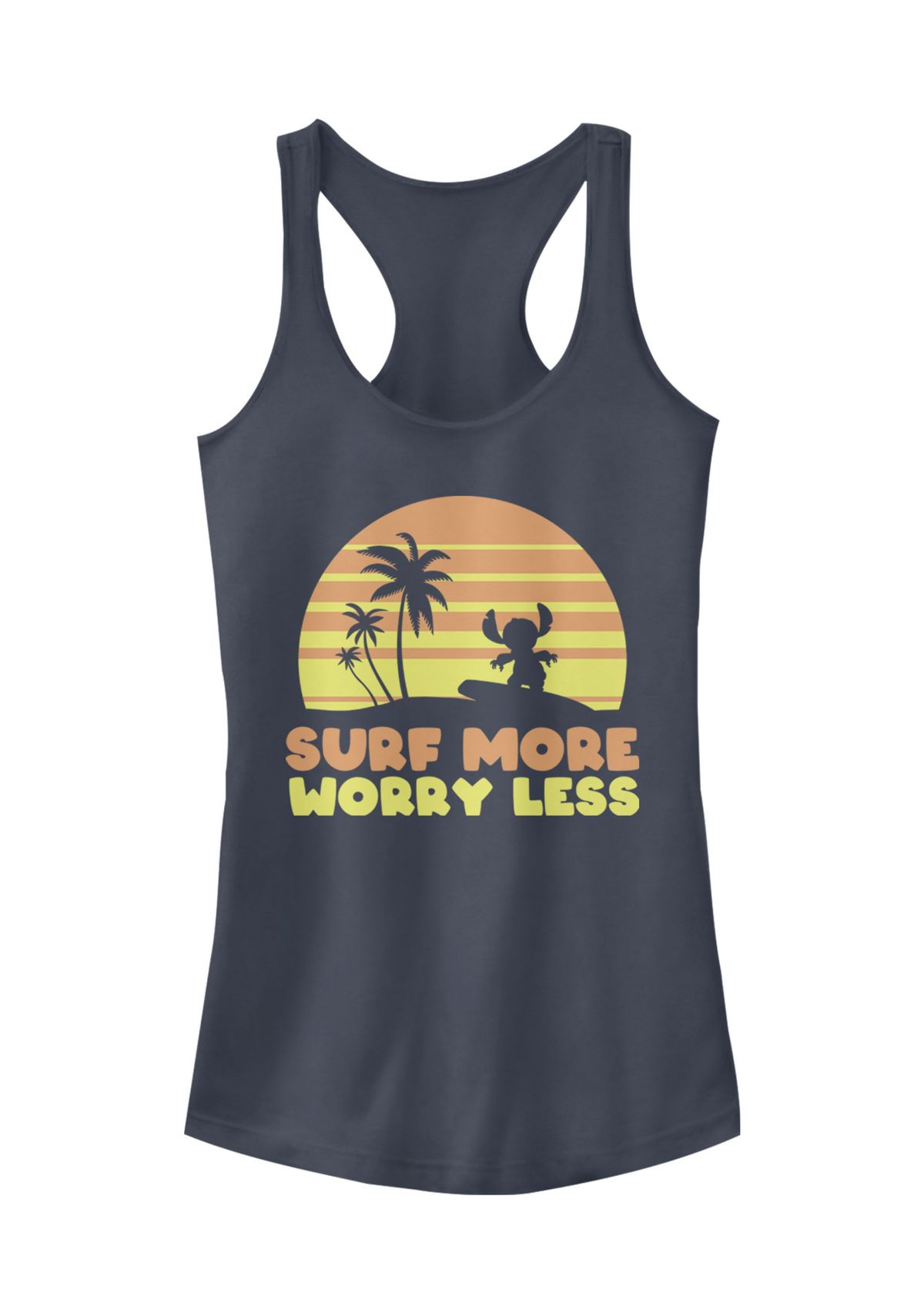 Disney® Junior's Licensed Disney Stitch Surf More Worry Less Tank Top ...
