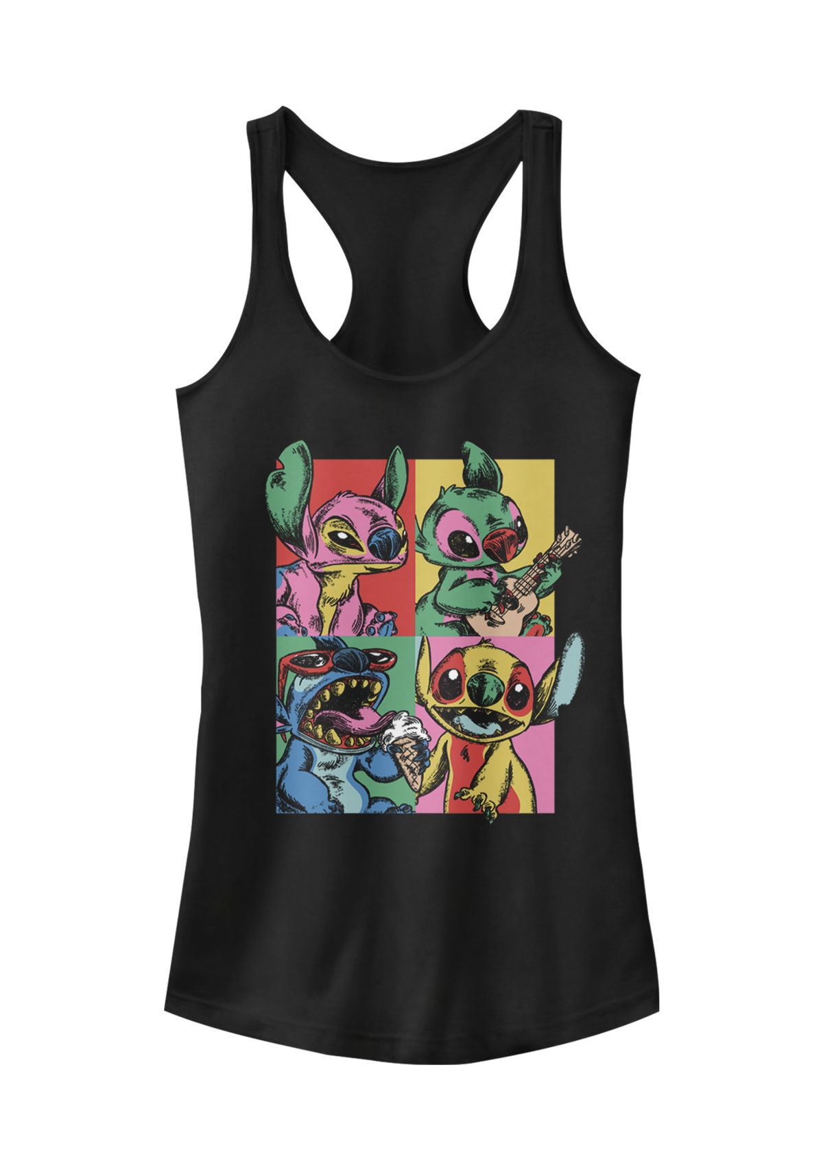 Lilo & Stitch Junior's Licensed Disney Grunge Stitch Tank Top | Belk
