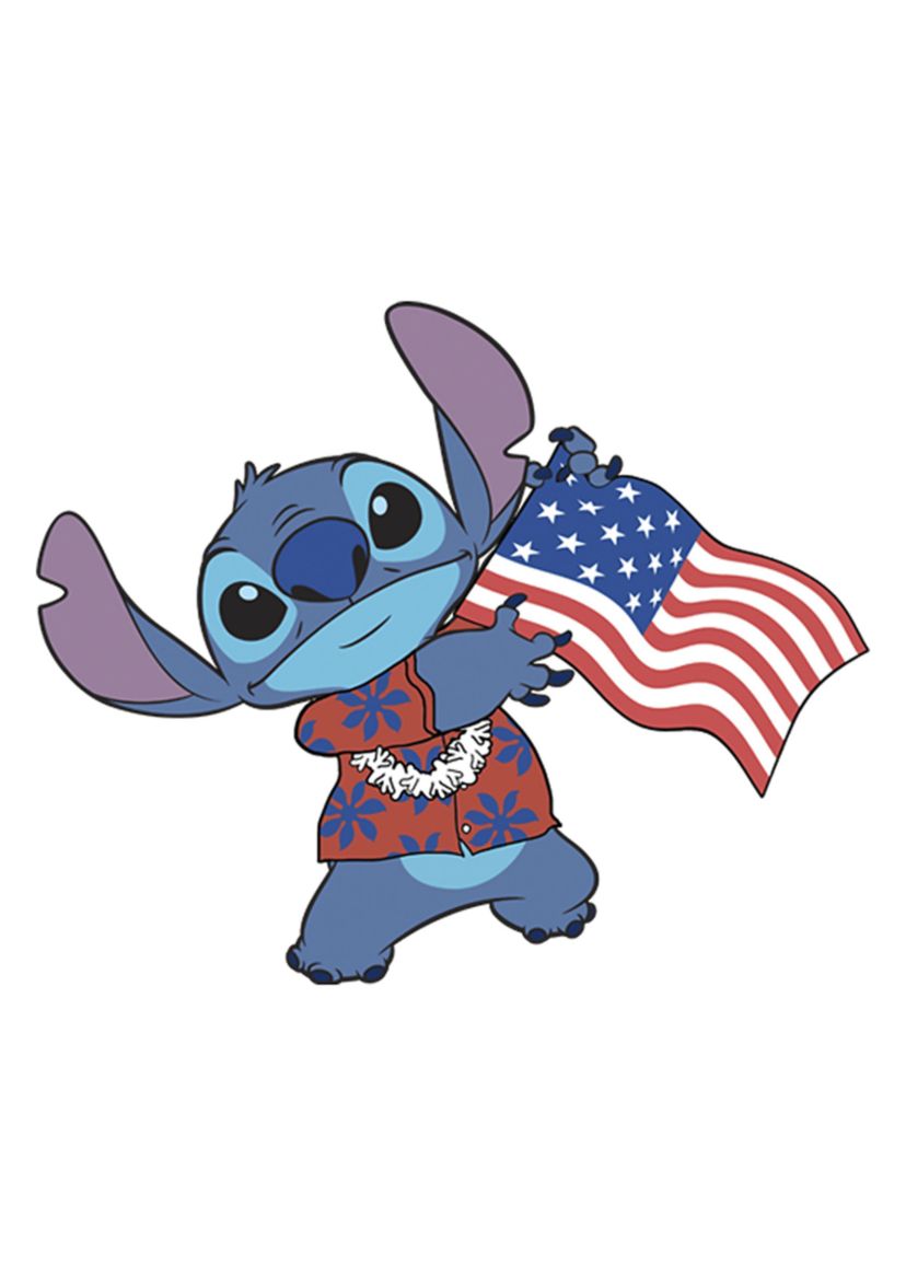 Lilo & Stitch Tropic Stitch Flag Graphic T-Shirt | Belk