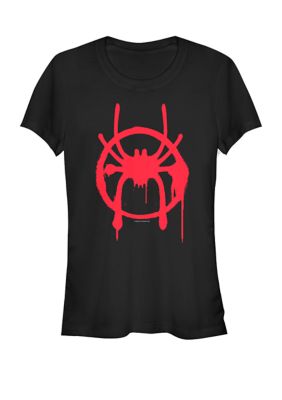 Marvel Spiderverse Miles Symbol Tag Short Sleeve T-Shirt | Belk