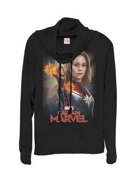 Marvel Captain Marvel™ Powers Portrait Cowl Neck Graphic Pullover | belk