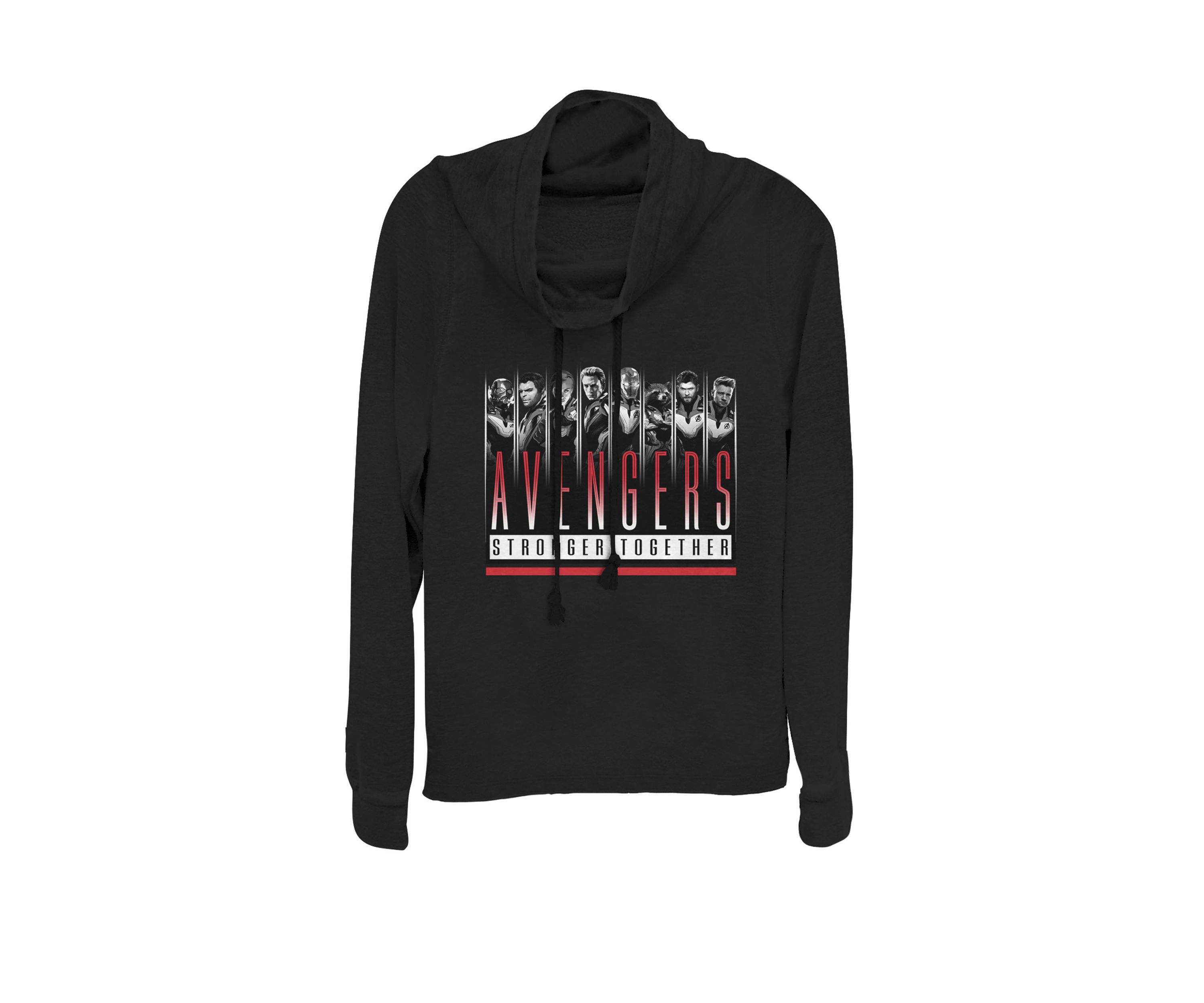Marvel Avengers Endgame Stronger Together Team Group Shot Cowl Neck ...