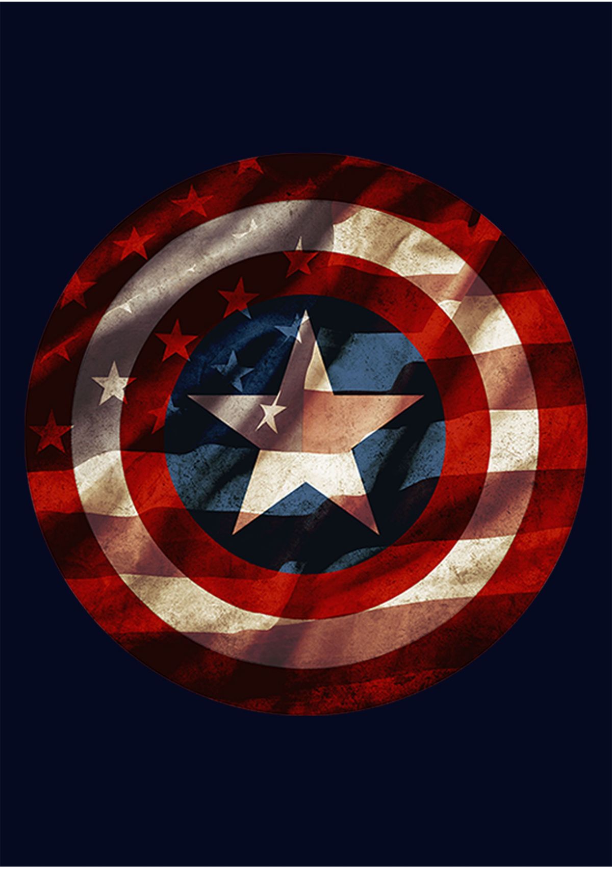 Marvel Flag Shield Graphic T-Shirt | Belk
