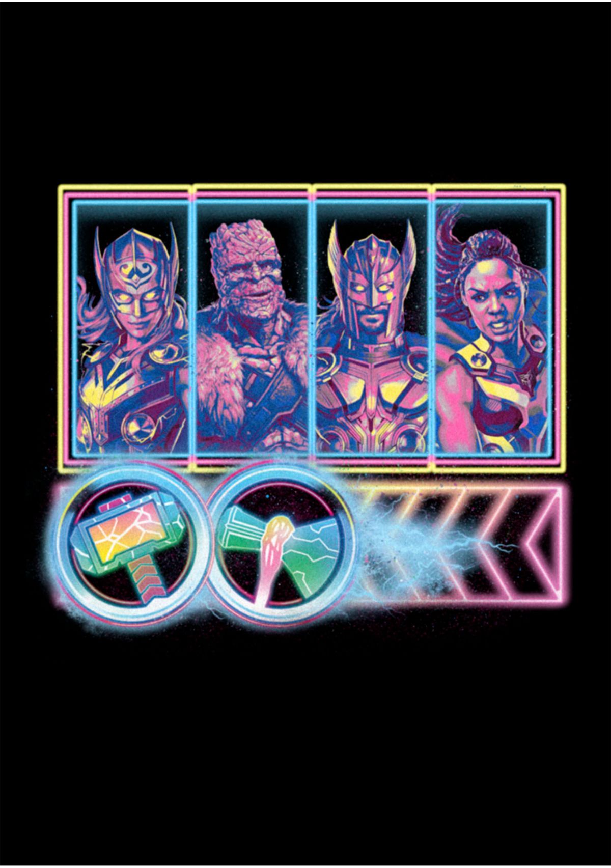 Thor Neon Thunder Love Graphic T-Shirt | Belk