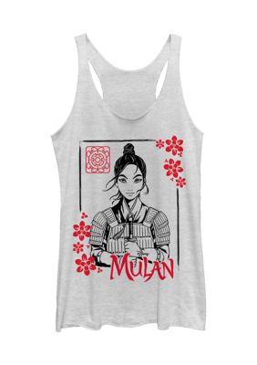 Disney® Junior's Ink Line Mulan Graphic Tank | Belk