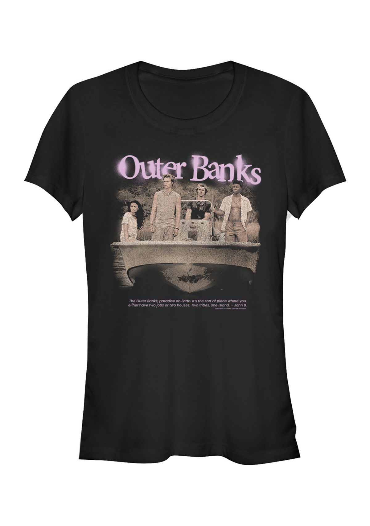 Fifth Sun Outer Banks OBX Spraypaint Graphic Top | Belk