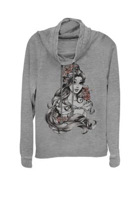 Disney® Beauty And The Beast Belle Drawing Rose Cowl Neck Graphic ...