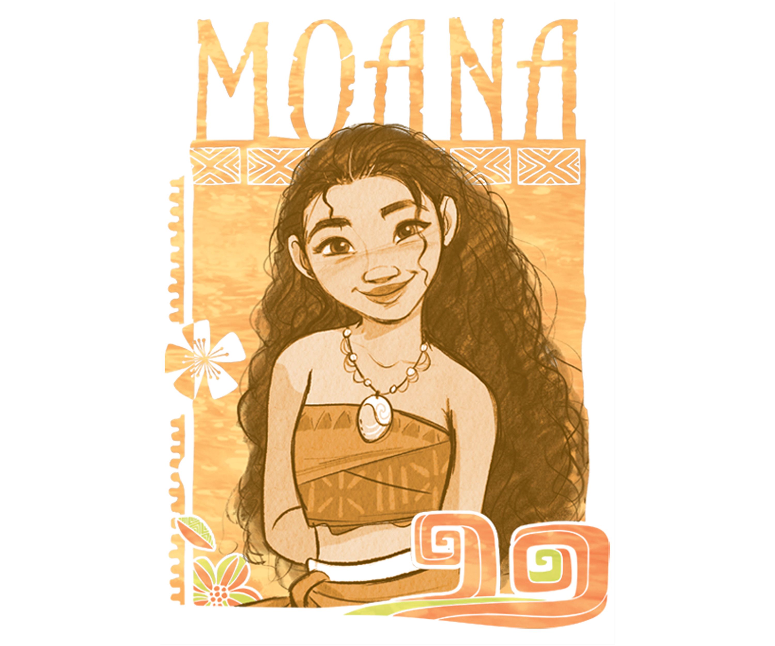 Disney® Junior's Moana Smile Graphic Top | Belk