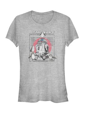 Star Wars Women's Last Jedi Flock of Porgs Surround R2-D2 Graphic Short ...