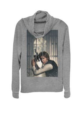 Star Wars Han Solo Millennium Falcon Stance Cowl Neck Graphic Pullover ...