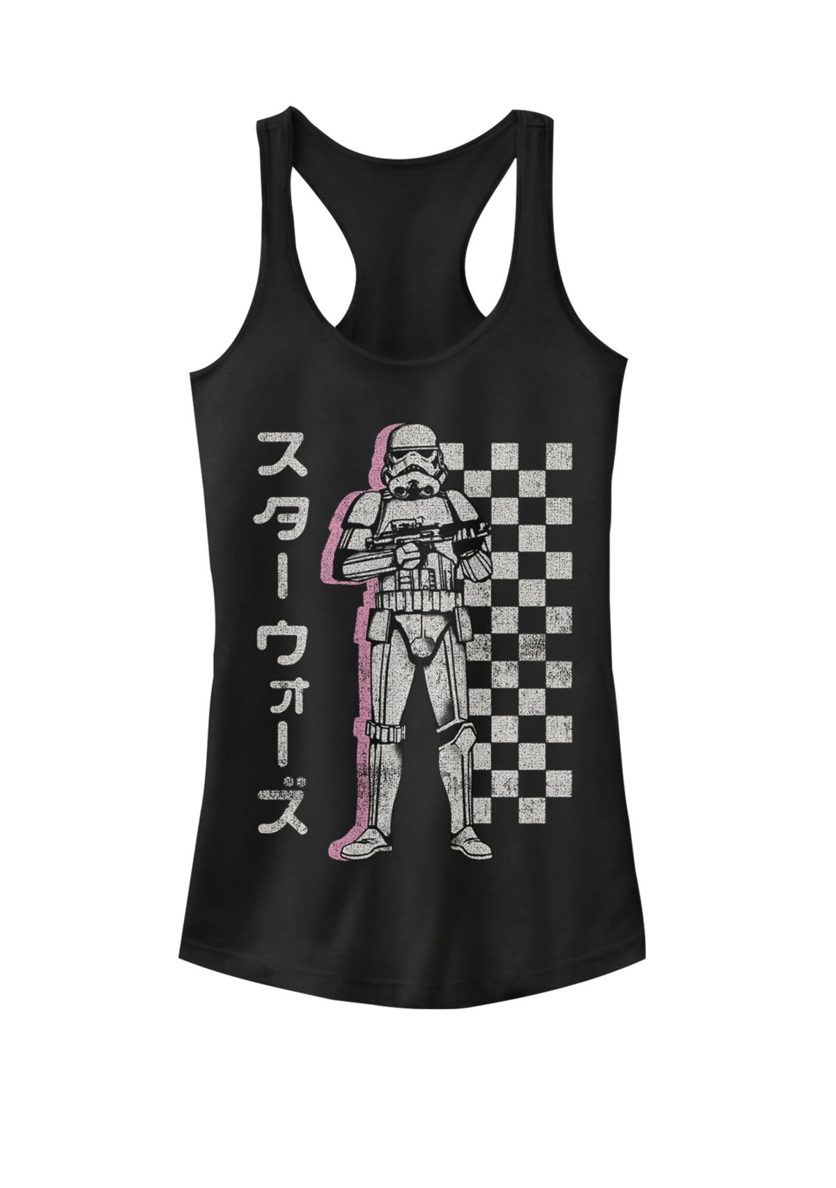 Star Wars Stormtrooper Checkered Kanji Graphic Racerback Tank | Belk
